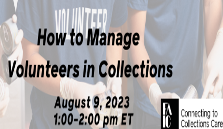 C2C Care Course Keeping Collections Safe in Storage – American Alliance ...