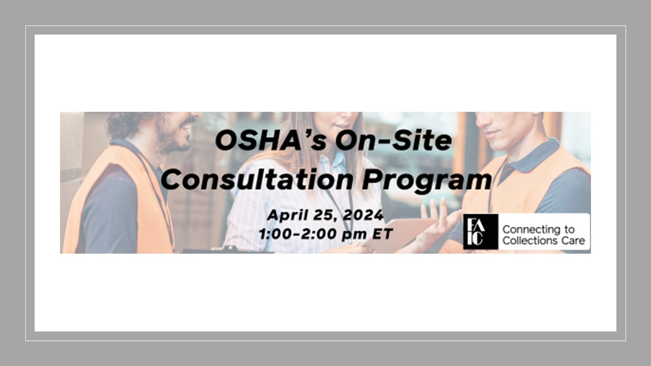 OSHA’s On-Site Consultation Program – American Alliance of Museums