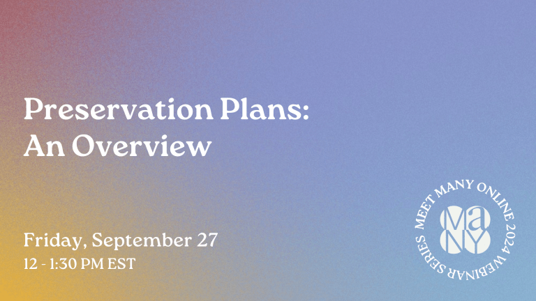 Preservation Plans: An Overview – American Alliance of Museums